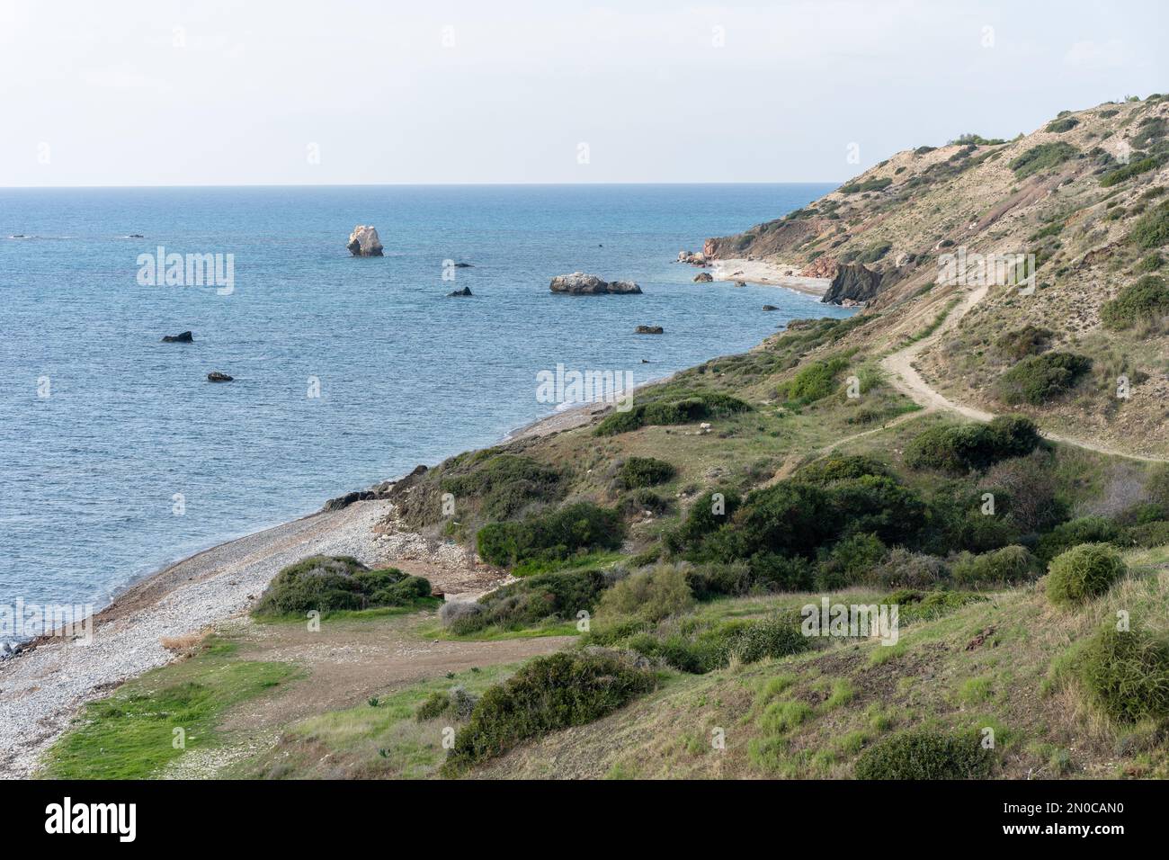 Aphrodite Beach, one of the main attractions and landmarks of Cyprus ...