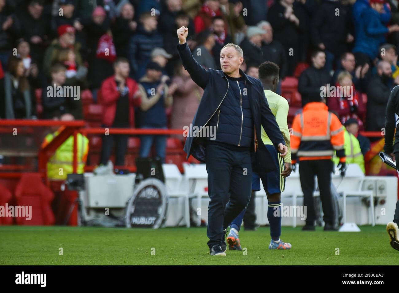 Nottingham Forest's head coach Steve Cooper celebrates after defeating ...