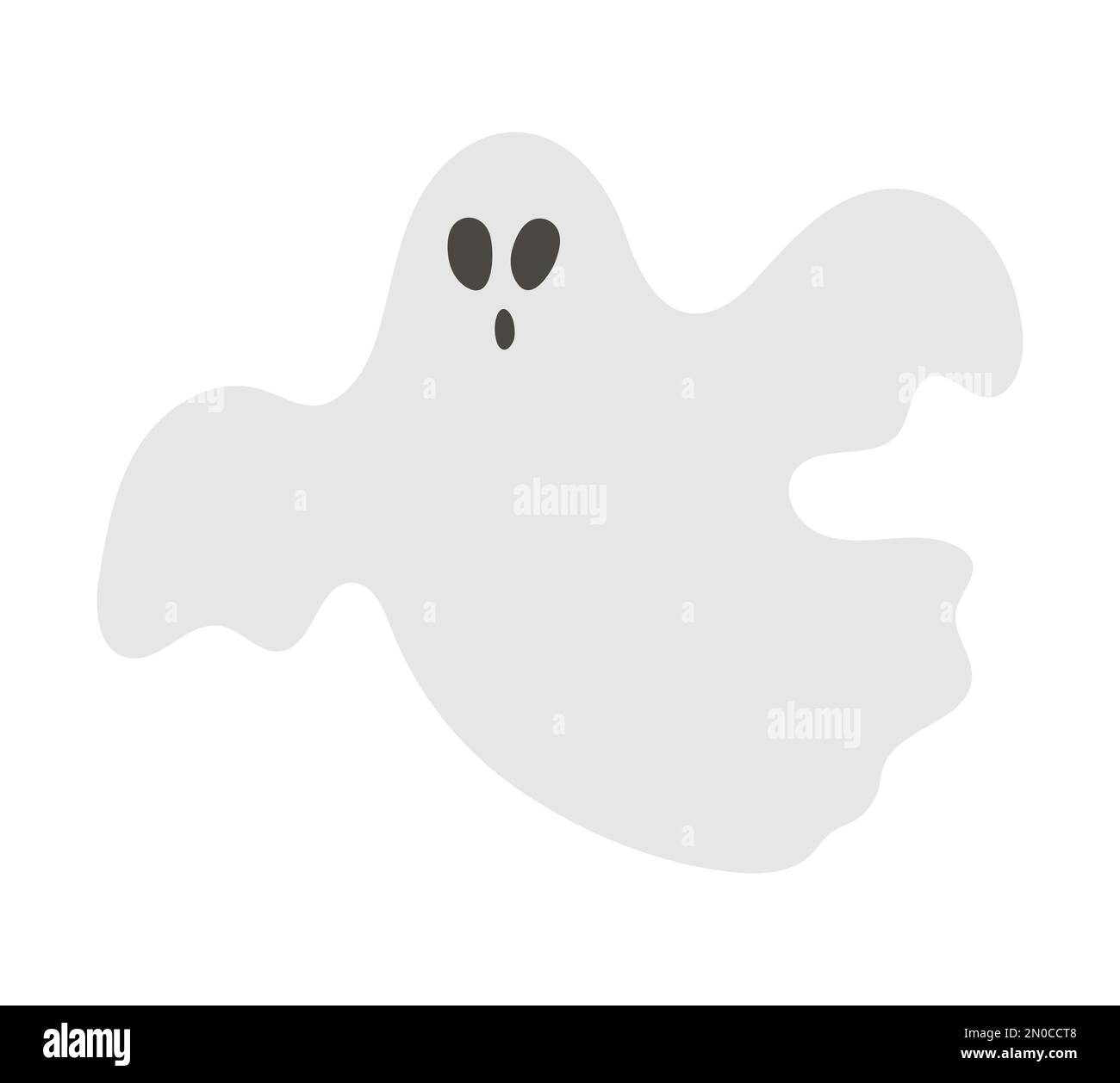 Cute vector ghost. Halloween character icon. Autumn all saints eve ...