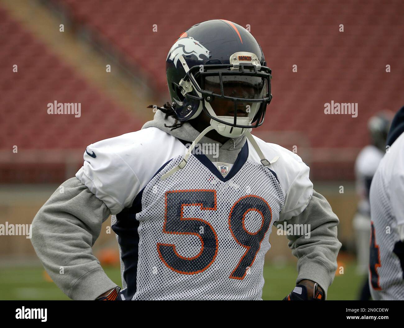 Denver Broncos linebacker Danny Trevathan during an NFL football ...