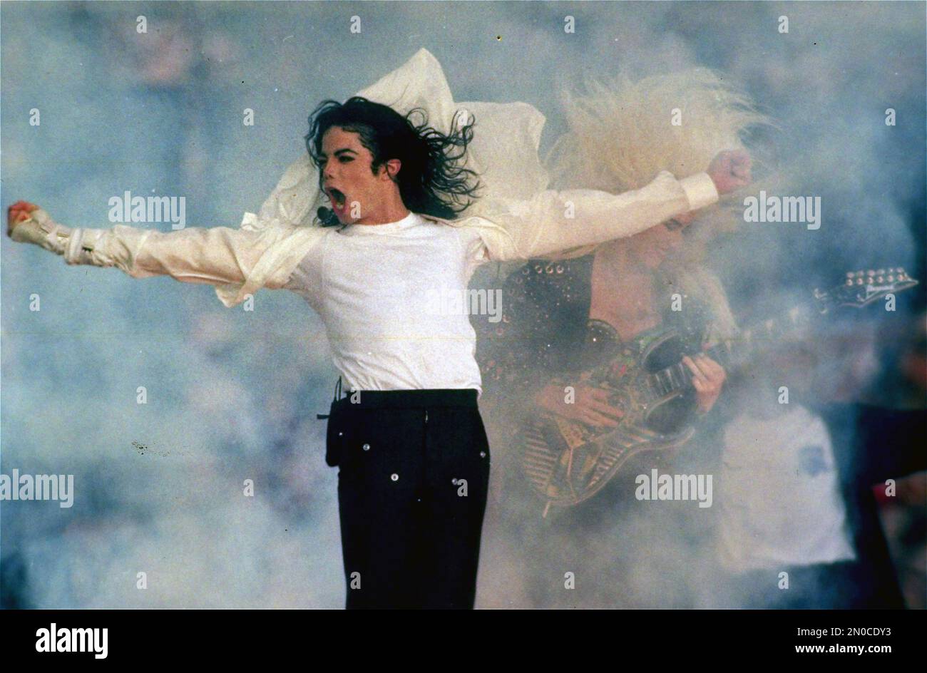 FILE - In this Jan. 31, 1993 file picture, Michael Jackson performs ...