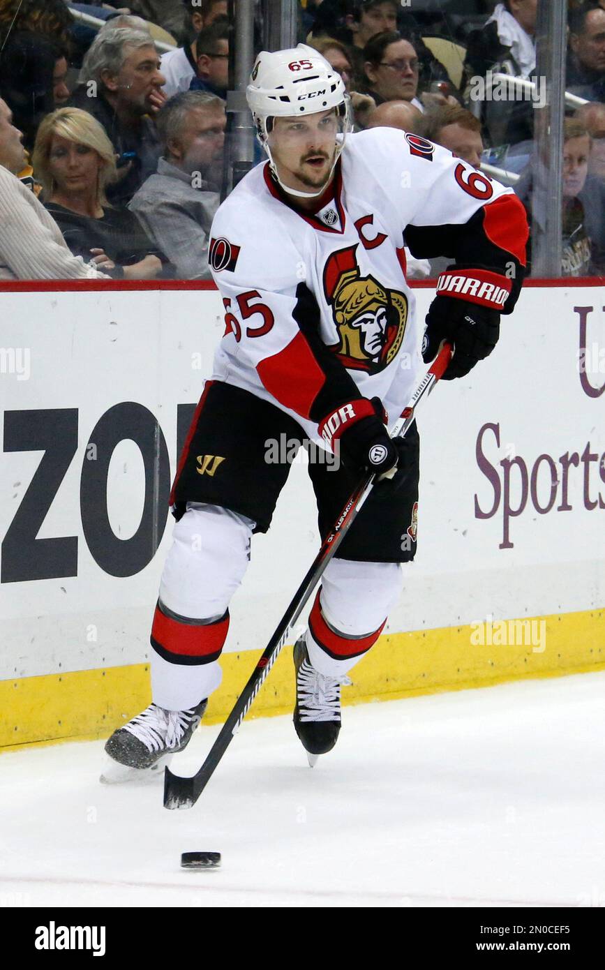 Ottawa Senators' Erik Karlsson (65) plays in an NHL hockey game against ...