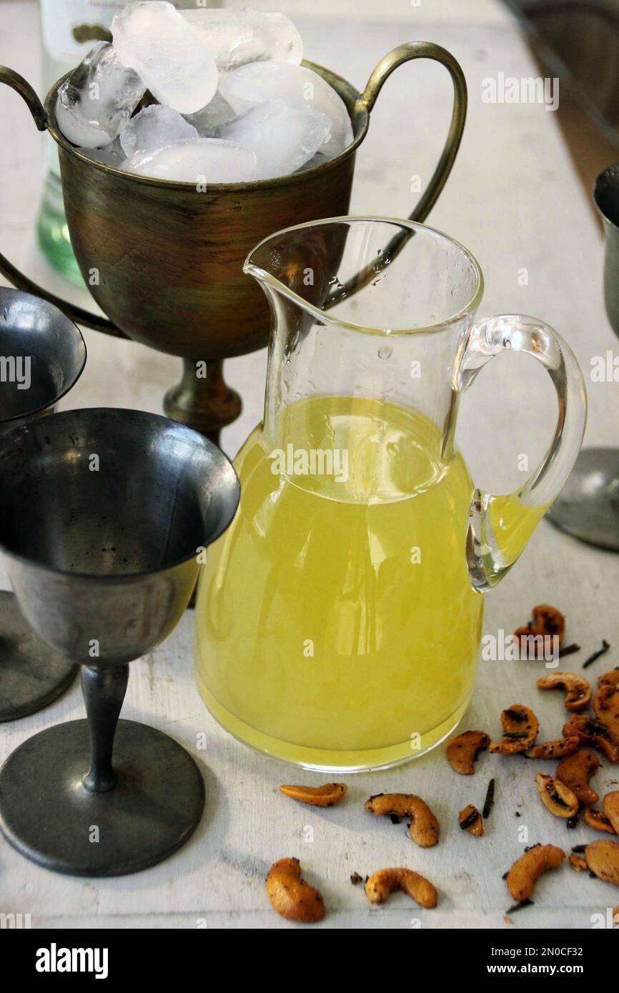 This Jan. 11, 2016 image shows a cocktail called a Monty Python and the ...