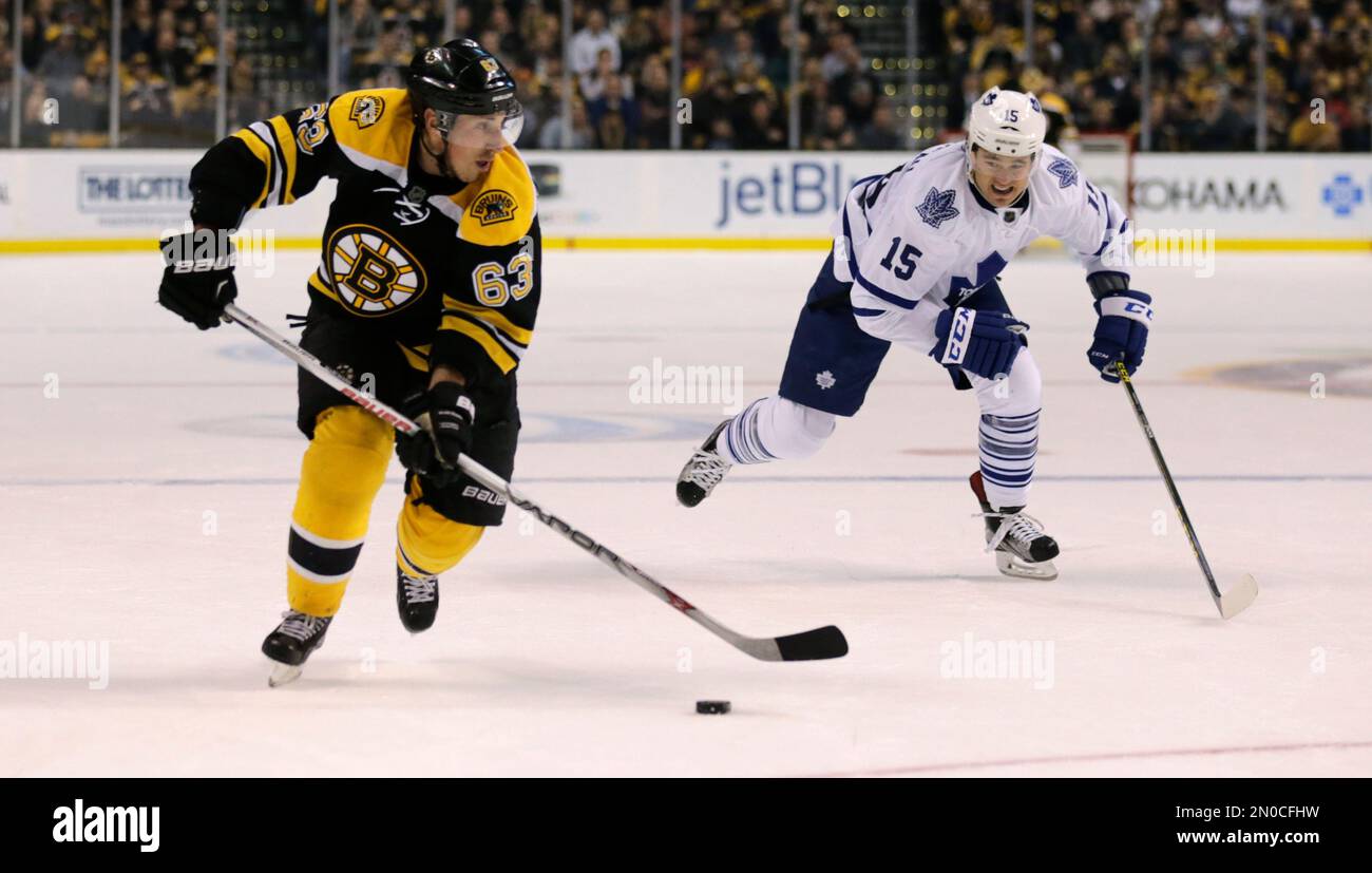 Boston Bruins left wing Brad Marchand (63) skates during the second ...