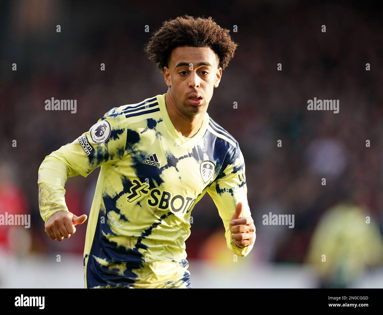 Leeds United's Tyler Adams during the Premier League match at the City ...