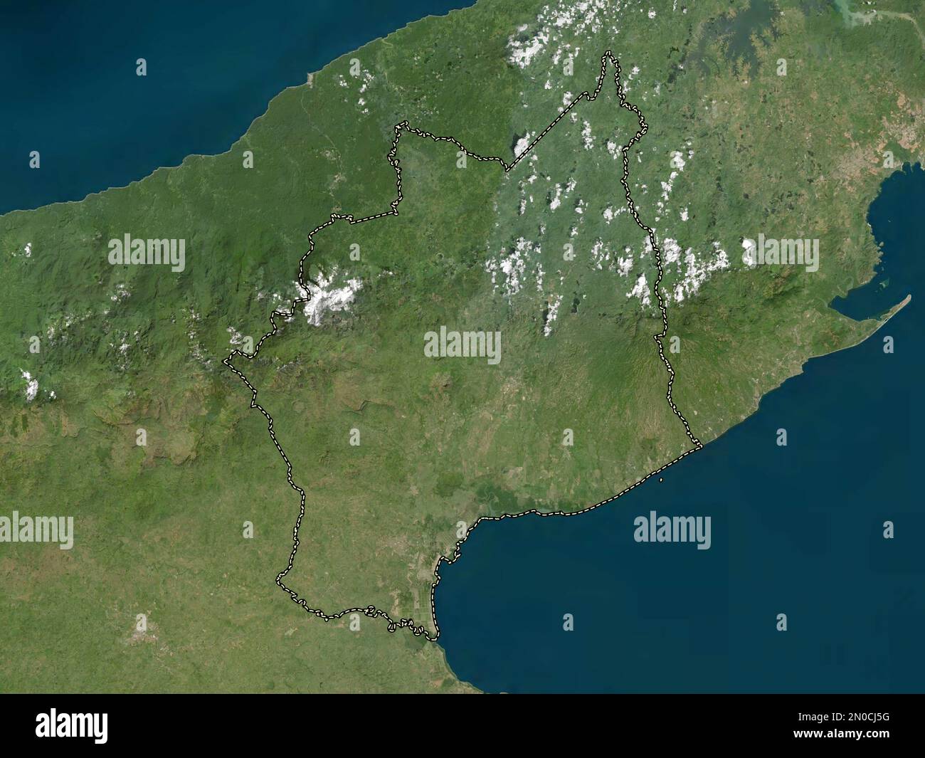 Cocle, province of Panama. Low resolution satellite map Stock Photo - Alamy