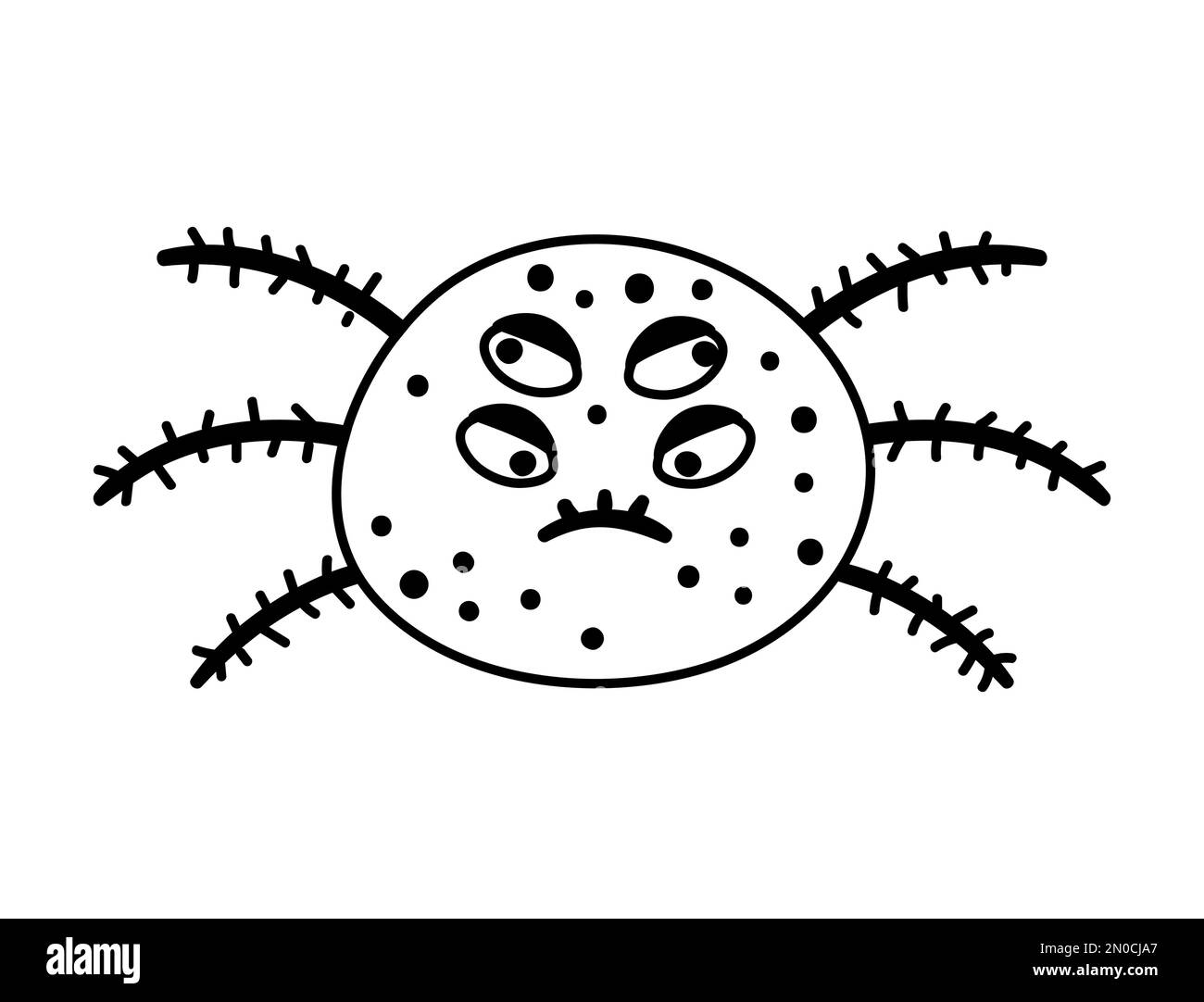 Hairy spider clipart Stock Vector Images - Alamy