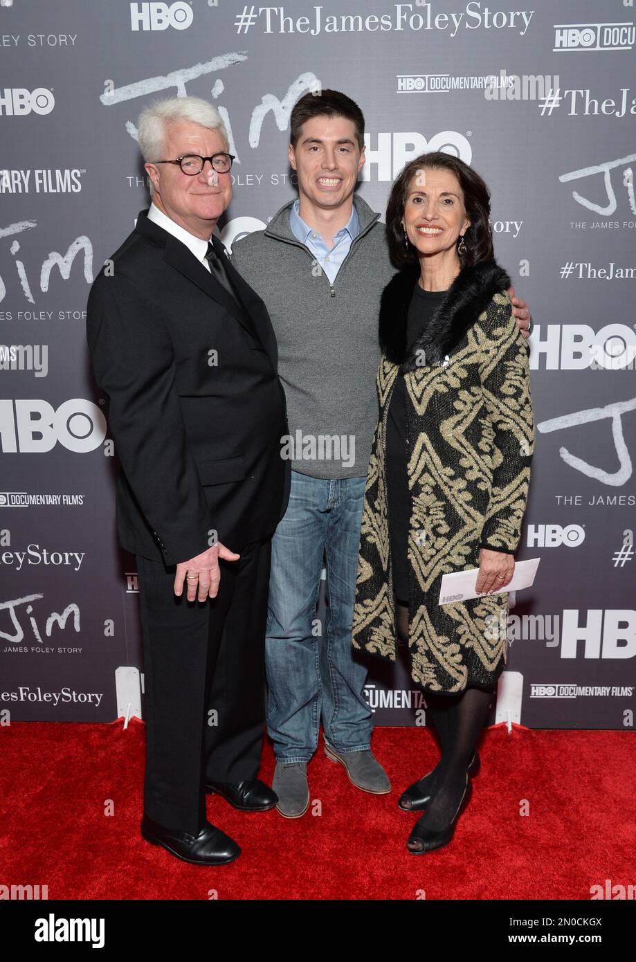 James Foley's parents John and Diane Foley and his brother Michael ...