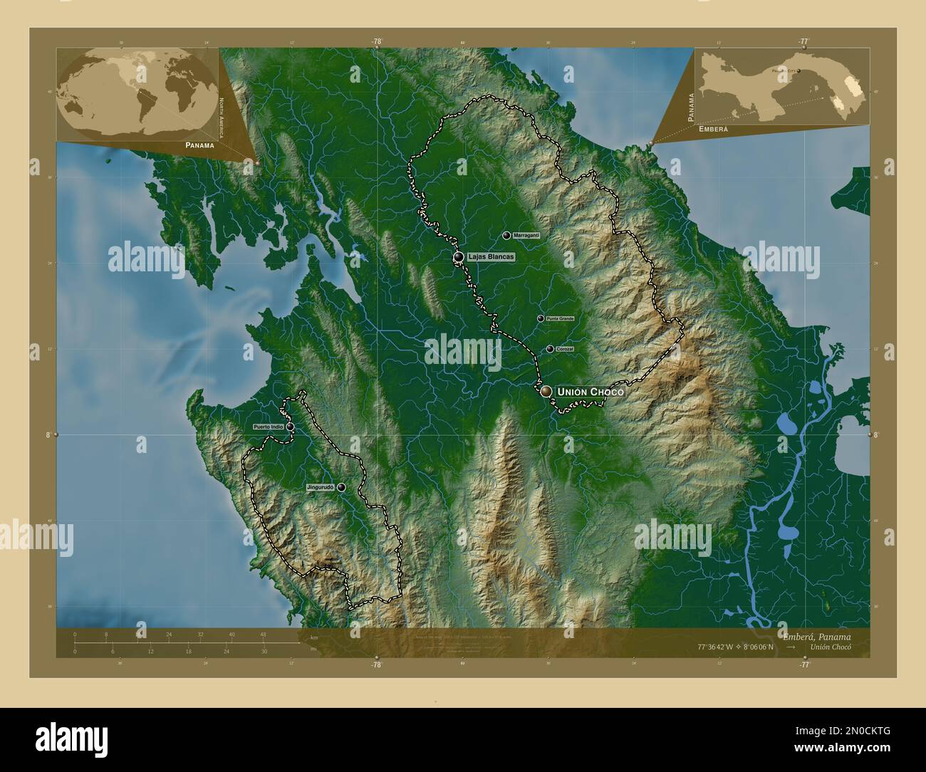 Embera map hi-res stock photography and images - Alamy