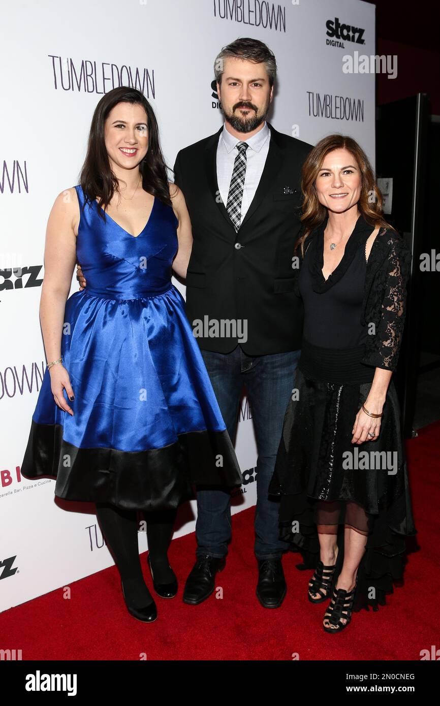 Margot Hand, from left, Sean Mewshaw and Kristin Hahn attend the LA ...