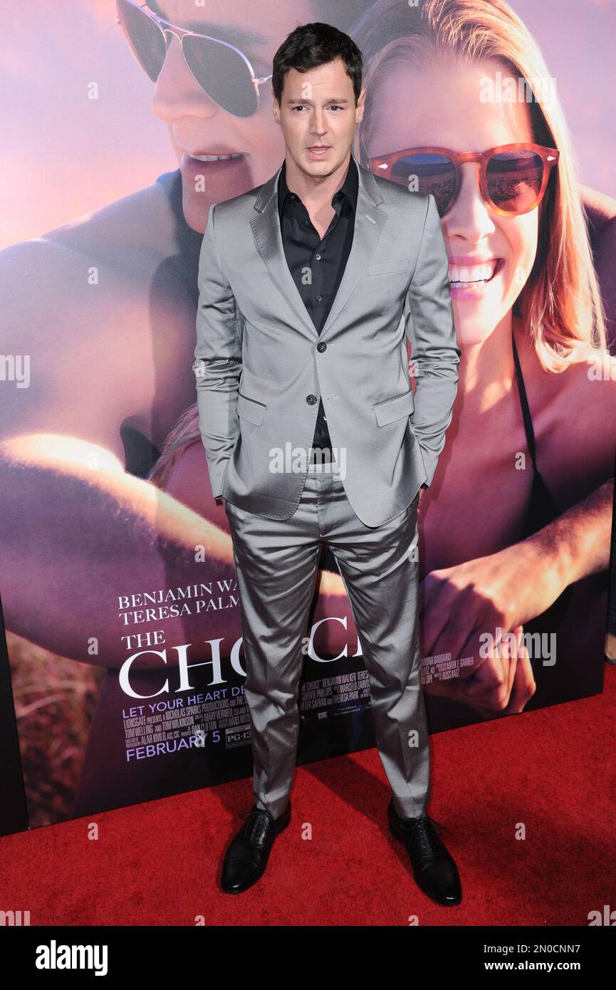 Actor Benjamin Walker attends a special screening of "The Choice" held ...