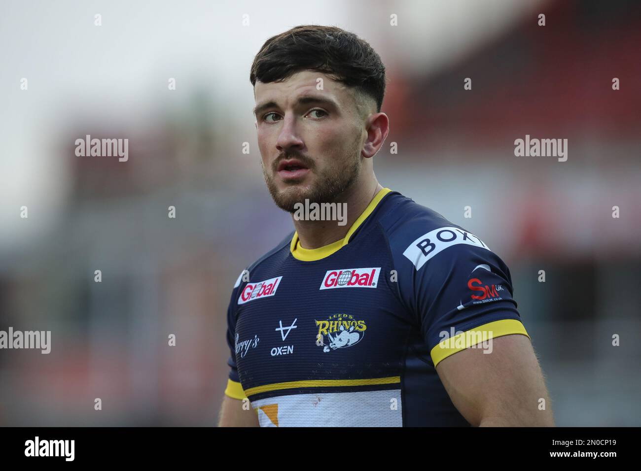 Liam Tindall #23 of Leeds Rhinos during the Rugby League Pre Season ...