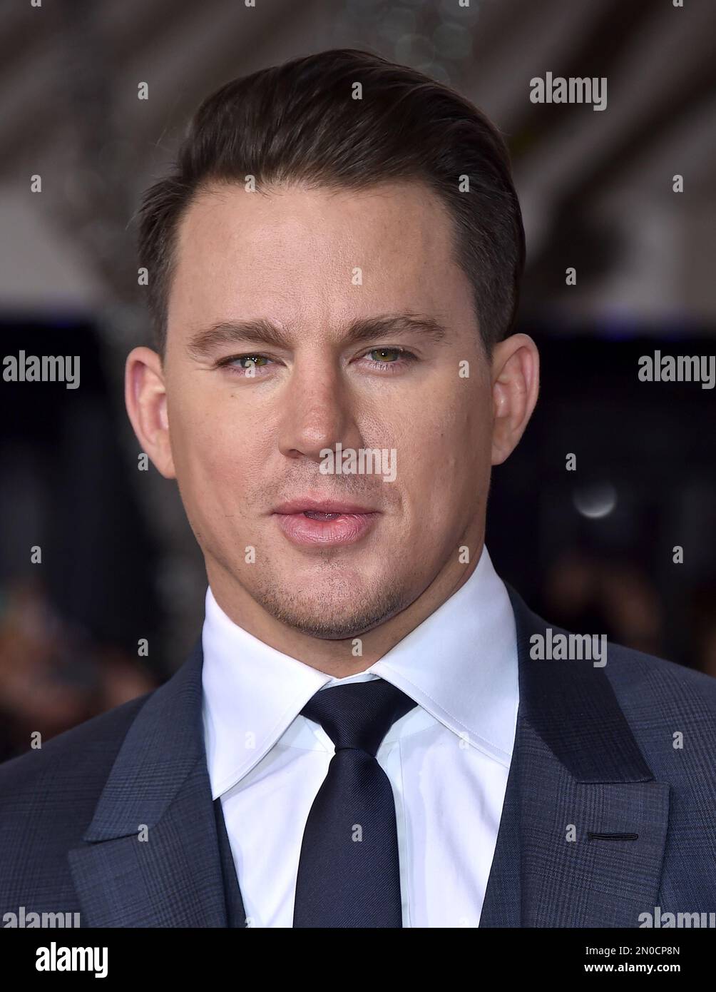 Channing Tatum arrives at the world premiere of "Hail, Caesar!" at the ...