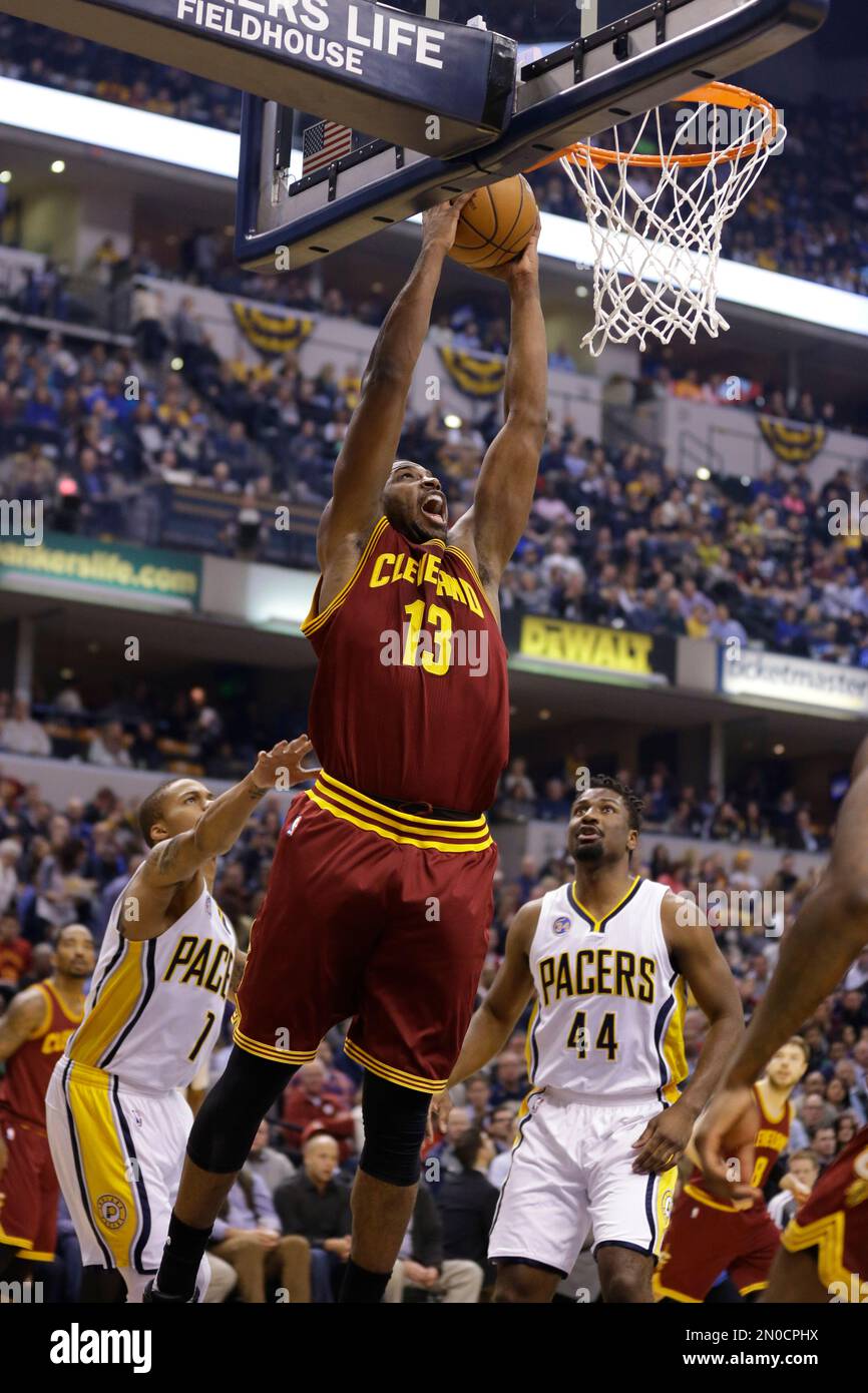 Cleveland Cavaliers center Tristan Thompson (13) shoots against the ...