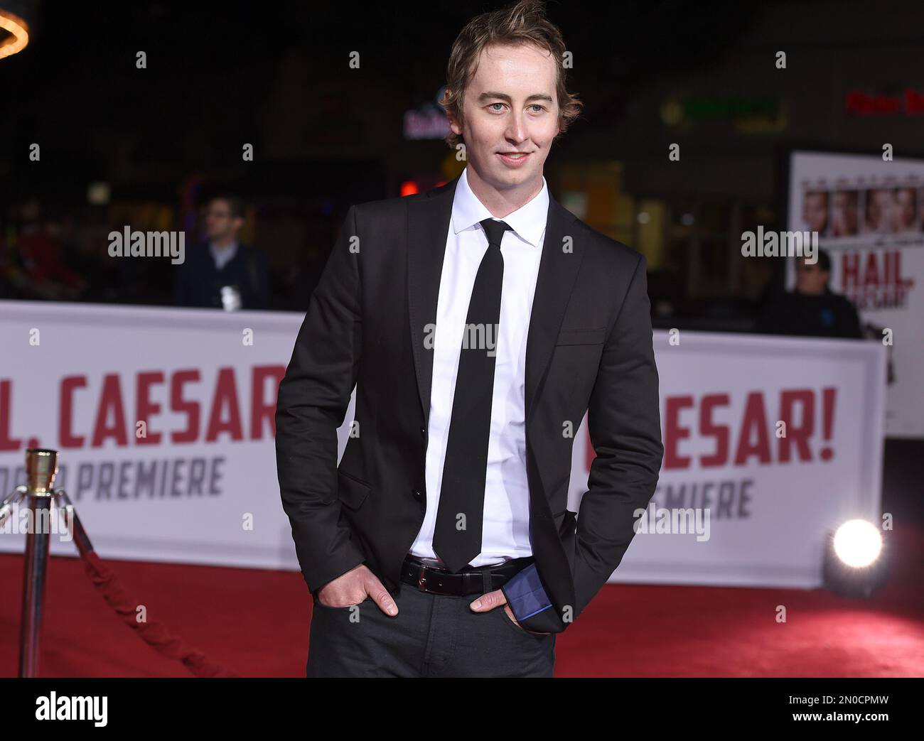 Stephen Ellis arrives at the world premiere of "Hail, Caesar!" at the ...