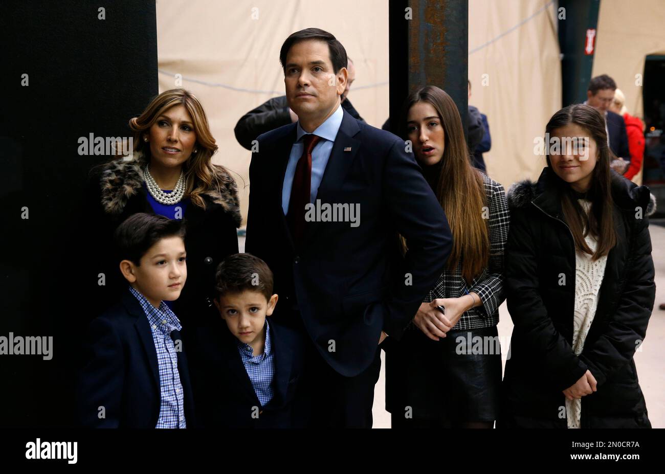 Republican presidential candidate Sen. Marco Rubio, R-Fla., waits with ...