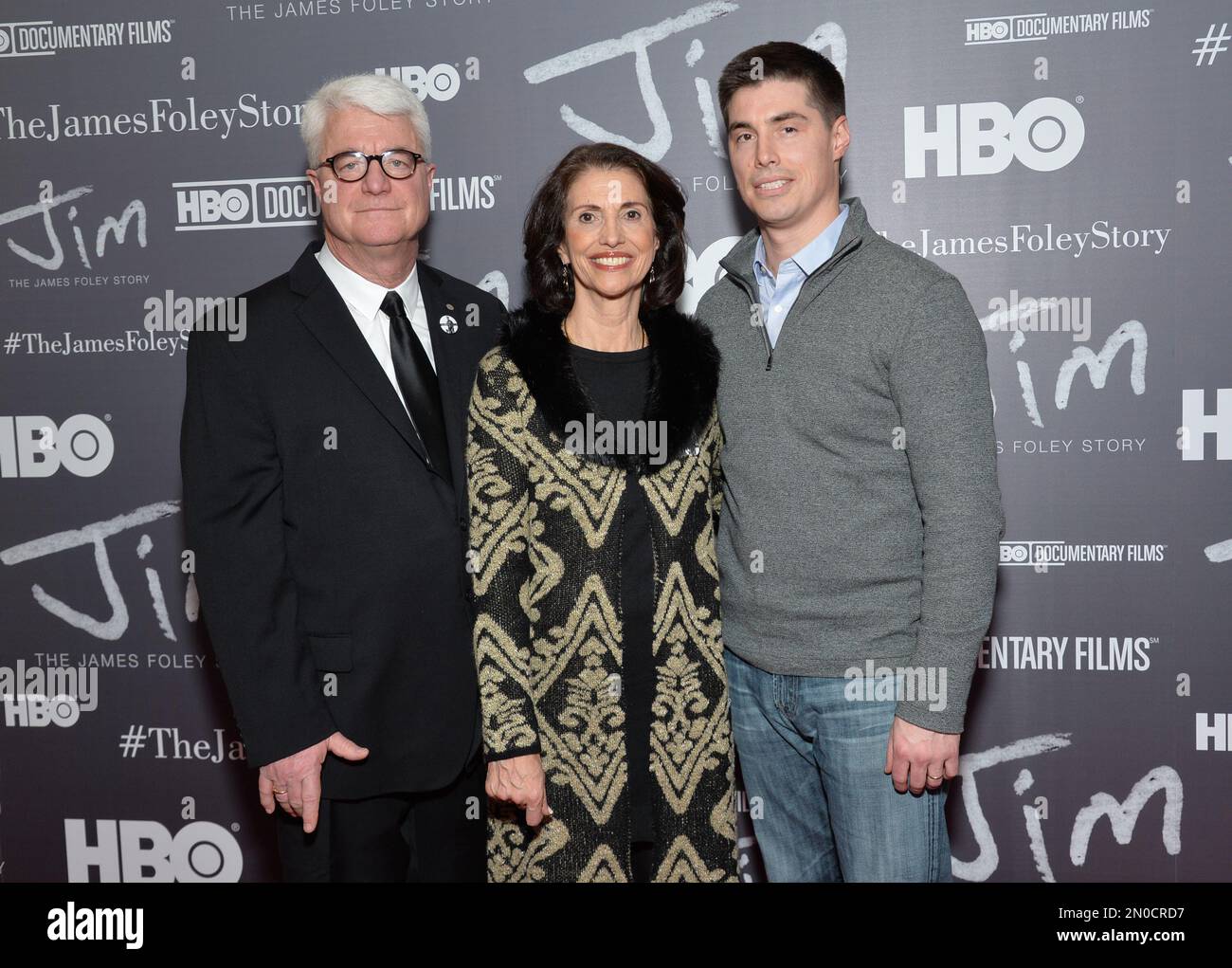 James Foley's parents John and Diane Foley and his brother Michael ...