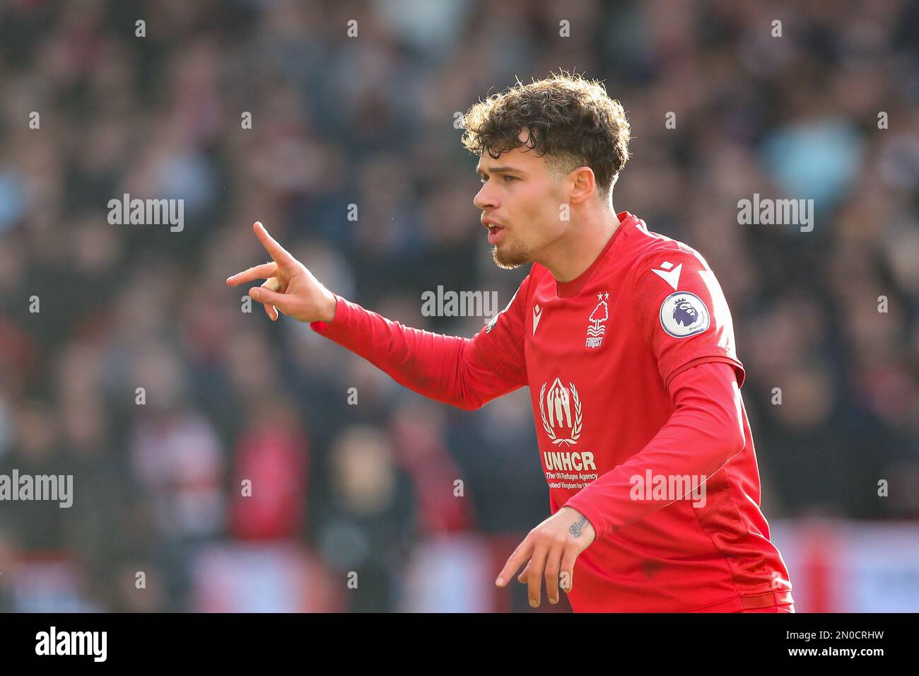 Neco Williams #7 of Nottingham Forest during the Premier League match ...