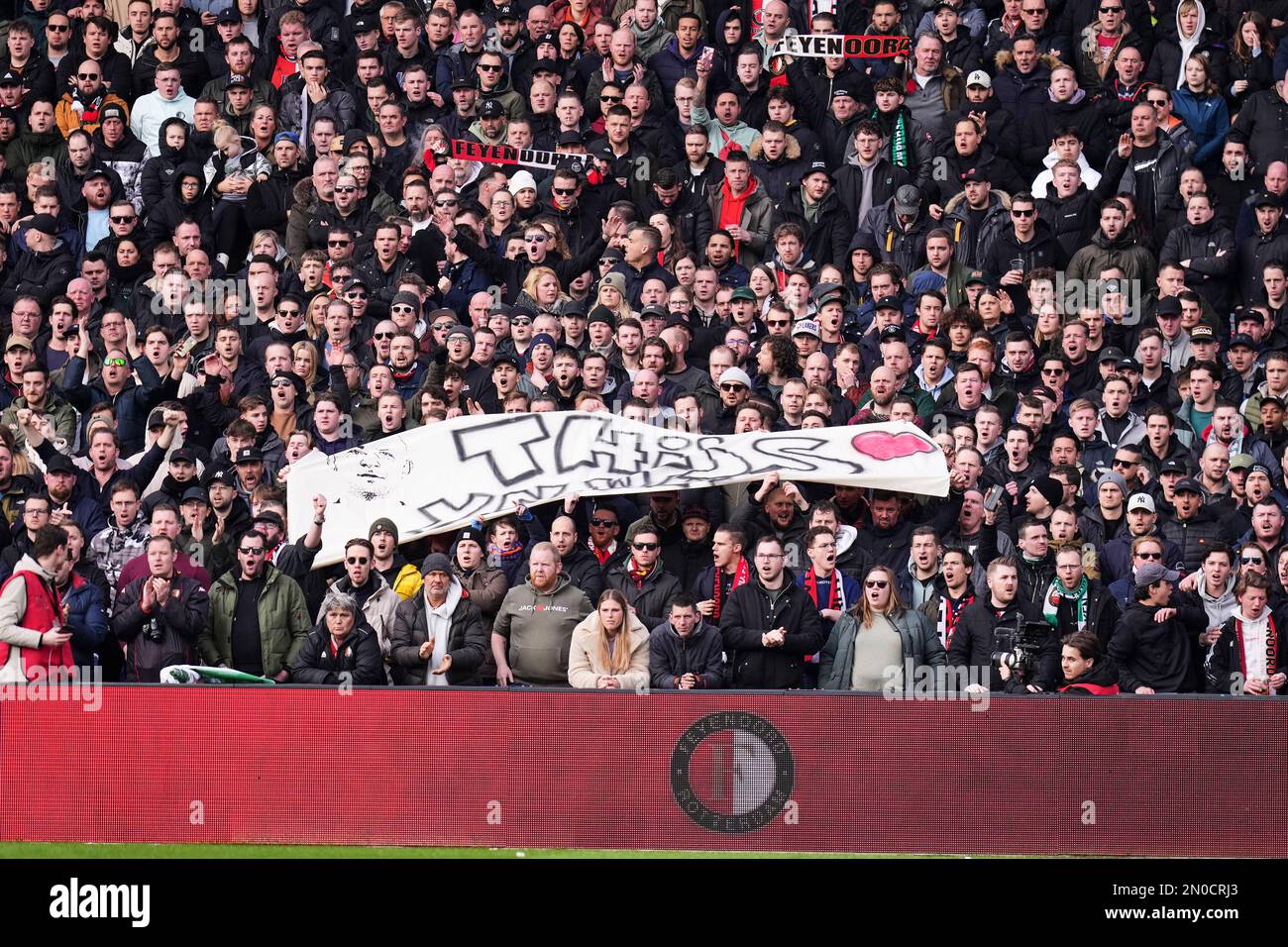 Rotterdam - Sterkte Thijs during the match between Feyenoord v PSV ...