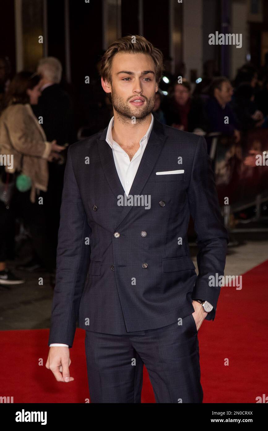 Douglas Booth poses for photographers upon arrival at the premiere of ...