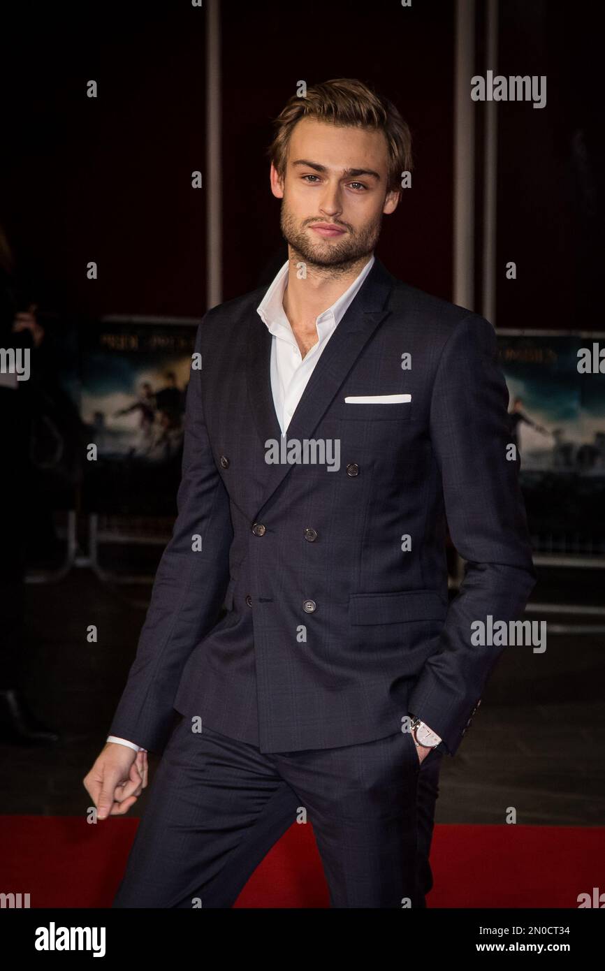 Douglas Booth poses for photographers upon arrival at the premiere of ...