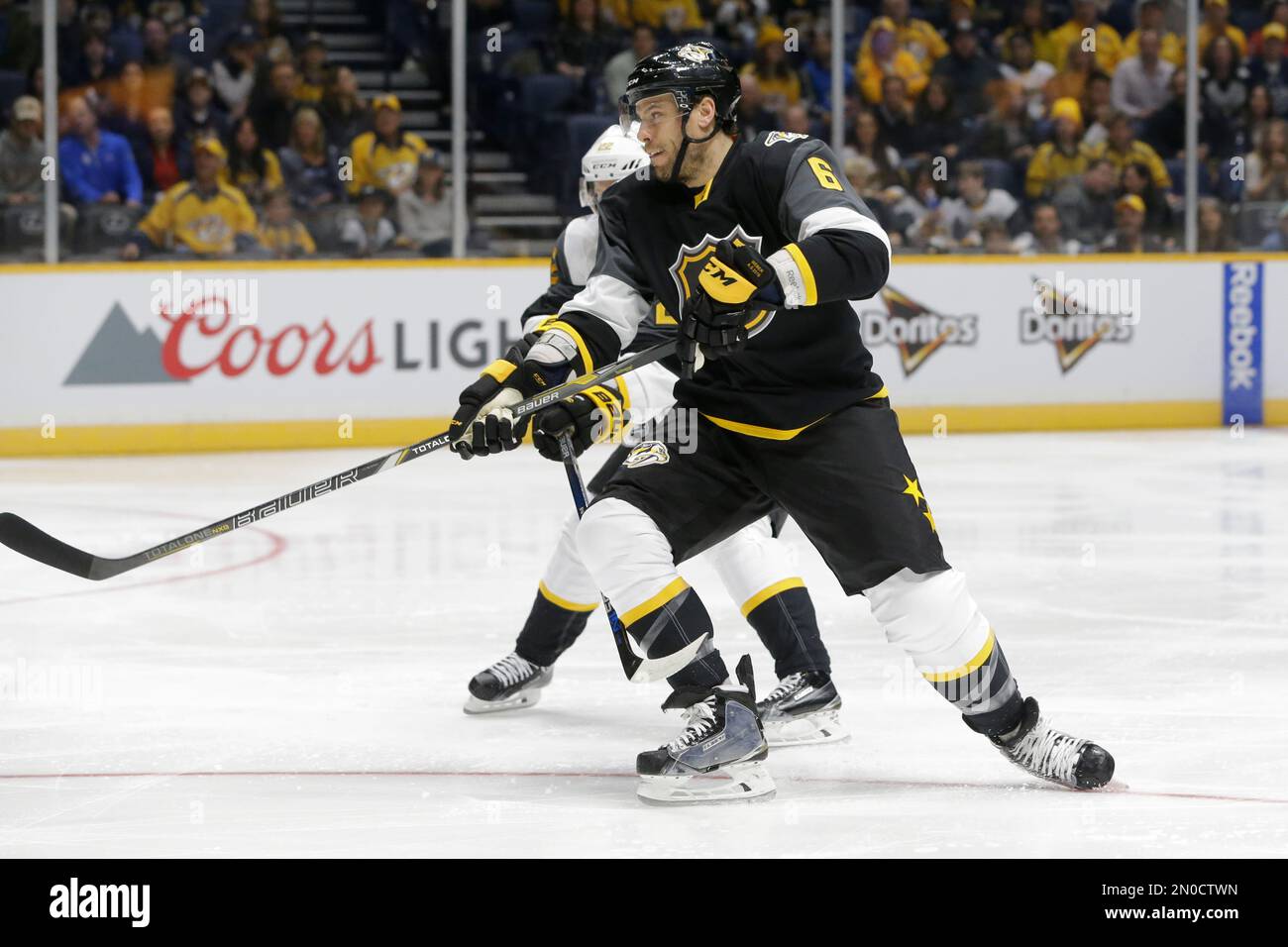 Central Division defenseman Shea Weber (6), of the Nashville Predators ...