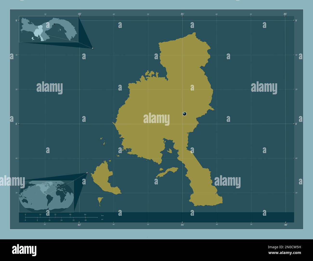 Veraguas map hi-res stock photography and images - Alamy
