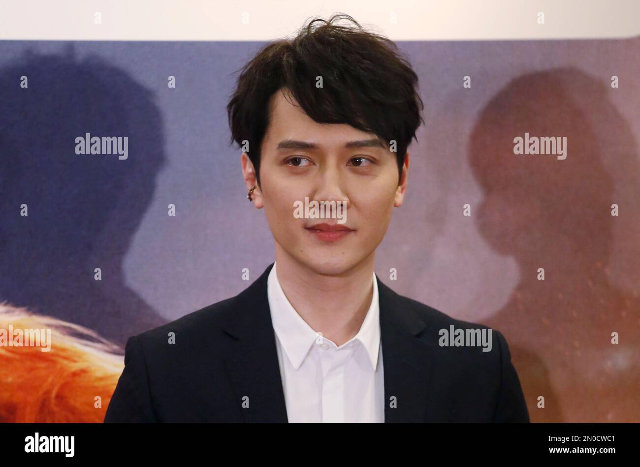 Chinese actor Feng Shaofeng poses for photographers at the premiere of ...