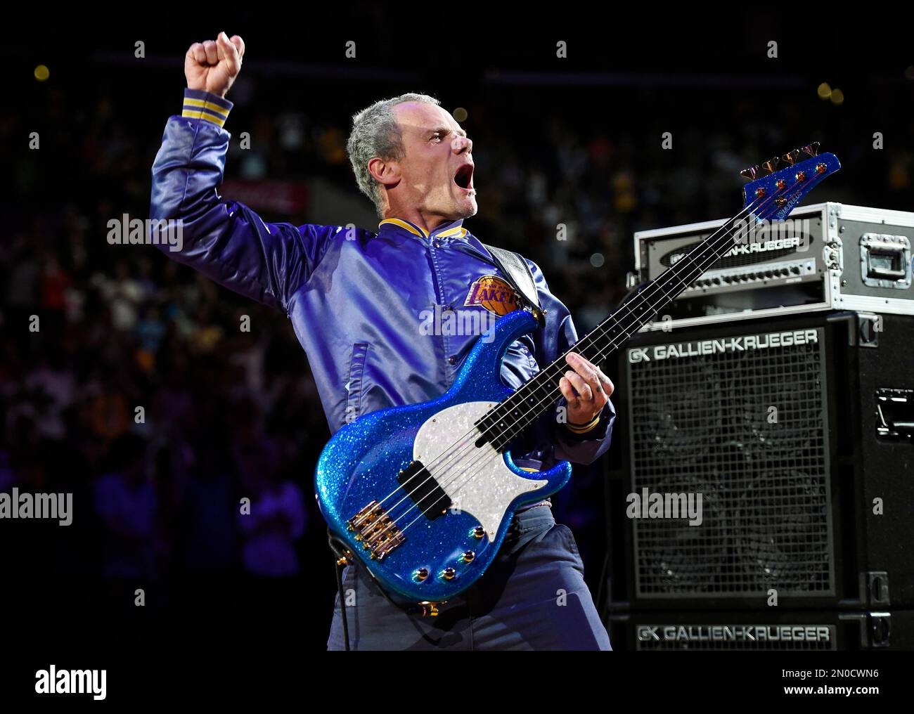 FILE - In this April 13, 2014 file photo, Flea, bassist for the Red Hot ...