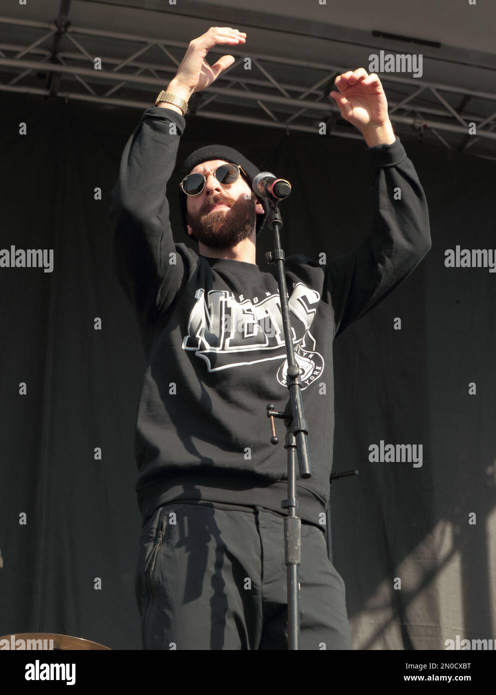 Singer-songwriter Sam Harris of the band X Ambassadors performs in ...
