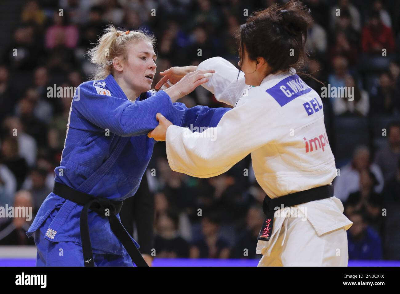 Kim Polling (NED) competed against Gabriella Willems (BEL) during the ...