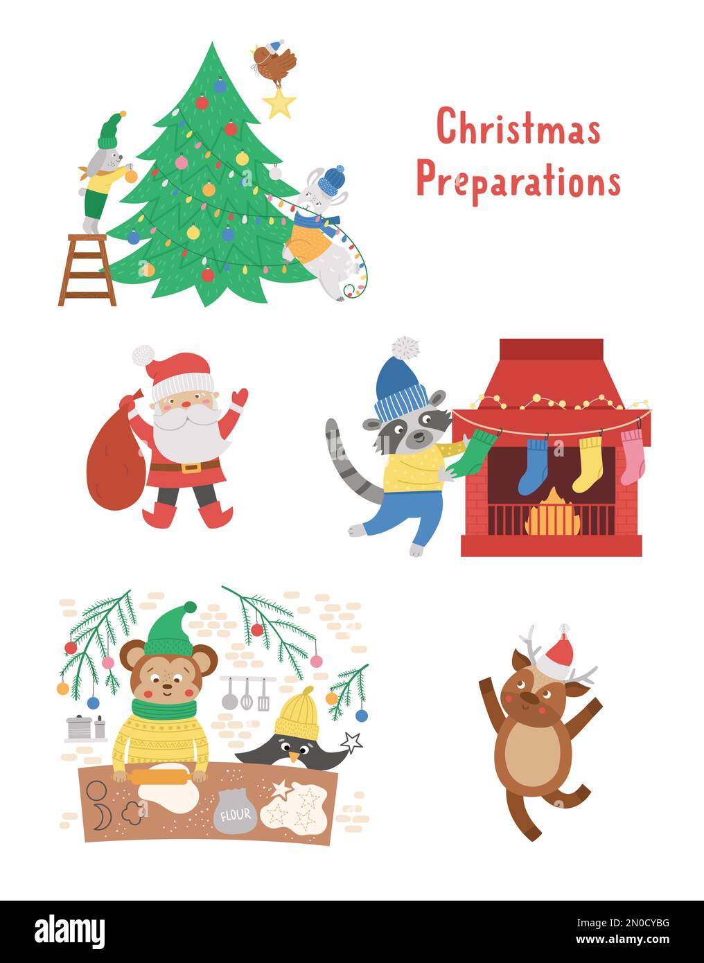 Cute reindeer cookies Stock Vector Images - Alamy