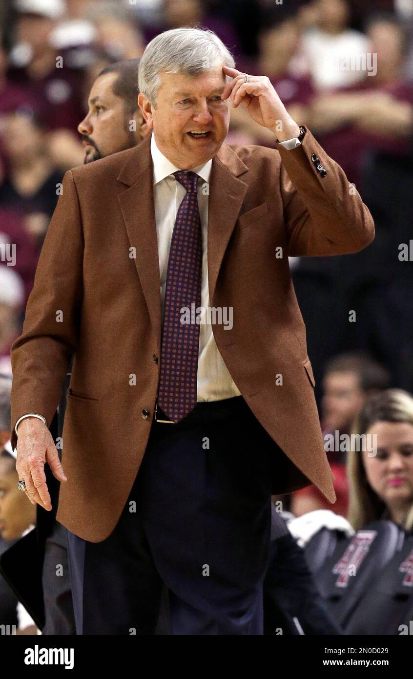 Texas A&M coach Gary Blair tells a player to "use your head" during the ...