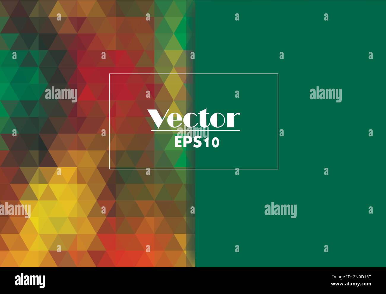 abstract triangular red yellow green background. art green red yellow ...