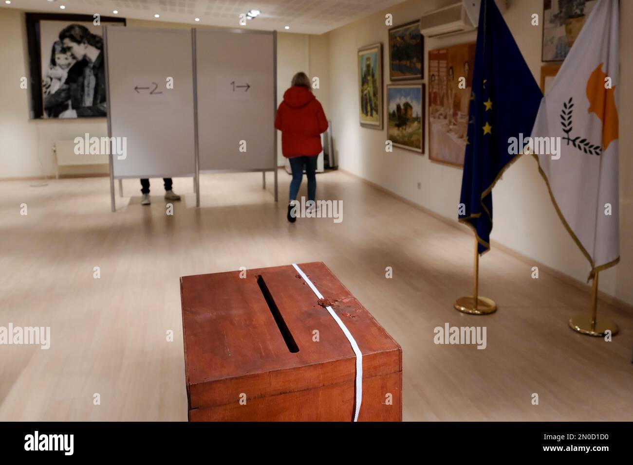 Brussels, Belgium. 05th Feb, 2023. A ballot box is seen in the voting ...