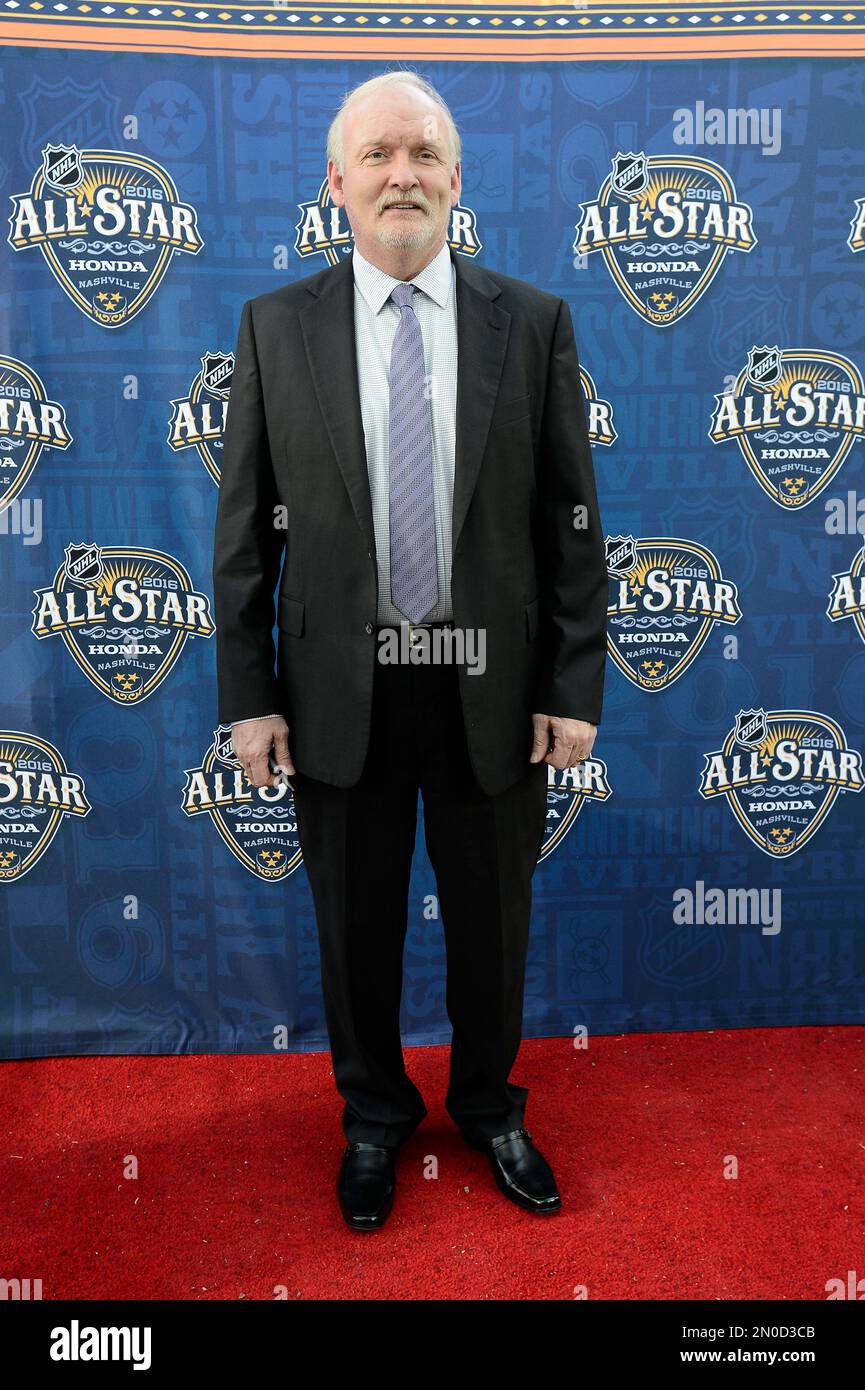 Dallas Stars head coach Lindy Ruff arrives at the NHL hockey All-Star ...