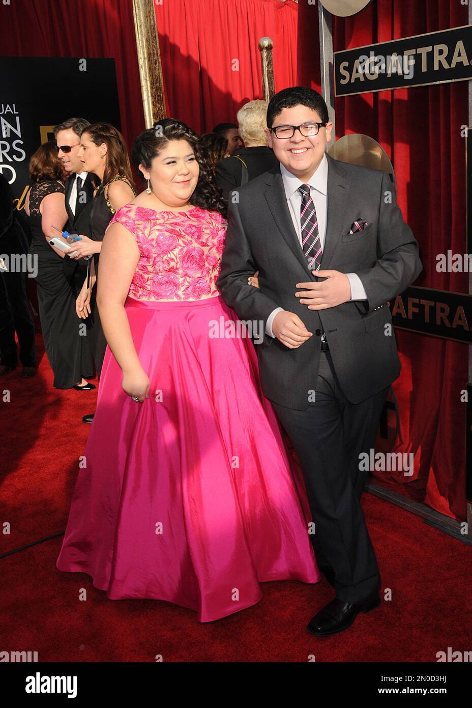 Raini Rodriguez, left, and Rico Rodriguez arrive at the 22nd annual ...
