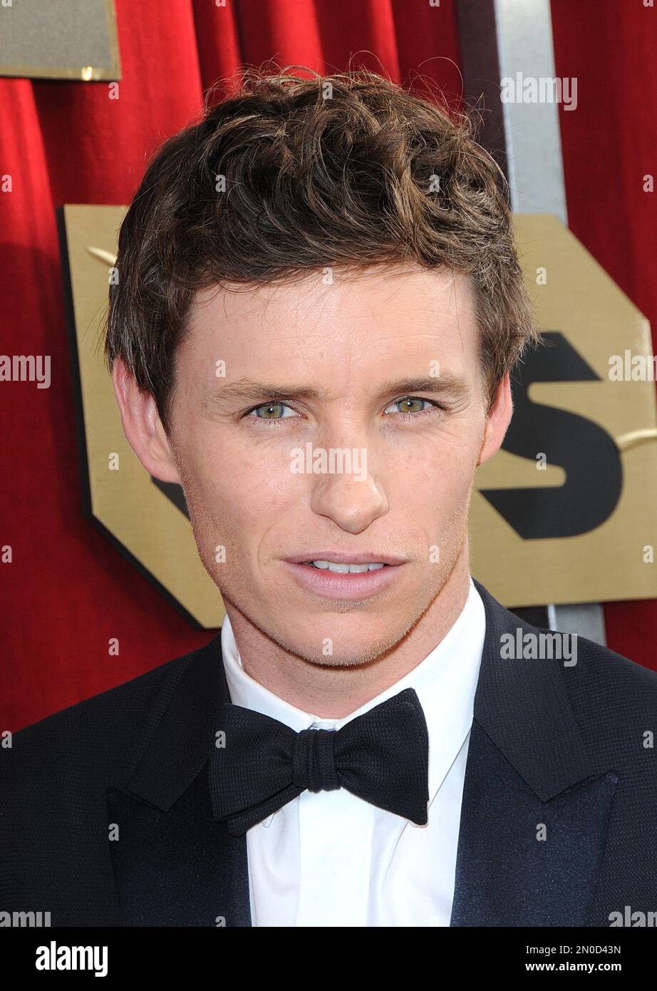 Eddie Redmayne arrives at the 22nd annual Screen Actors Guild Awards at ...