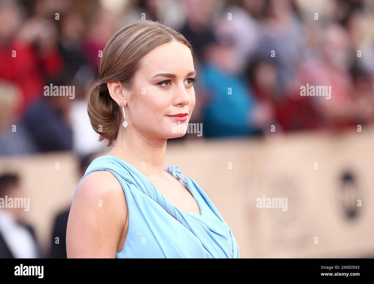 Brie Larson arrives at the 22nd annual Screen Actors Guild Awards at ...