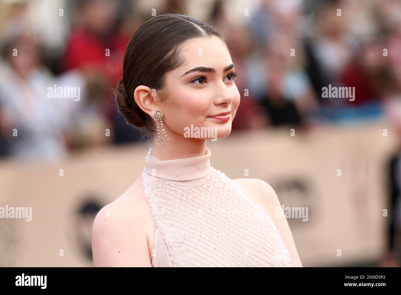Emily Robinson arrives at the 22nd annual Screen Actors Guild Awards at ...