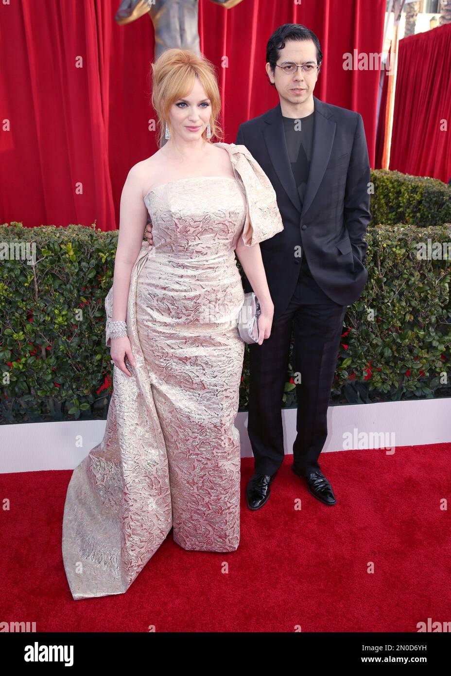 Christian Hendricks, left, and Geoffrey Arend arrive at the 22nd annual ...