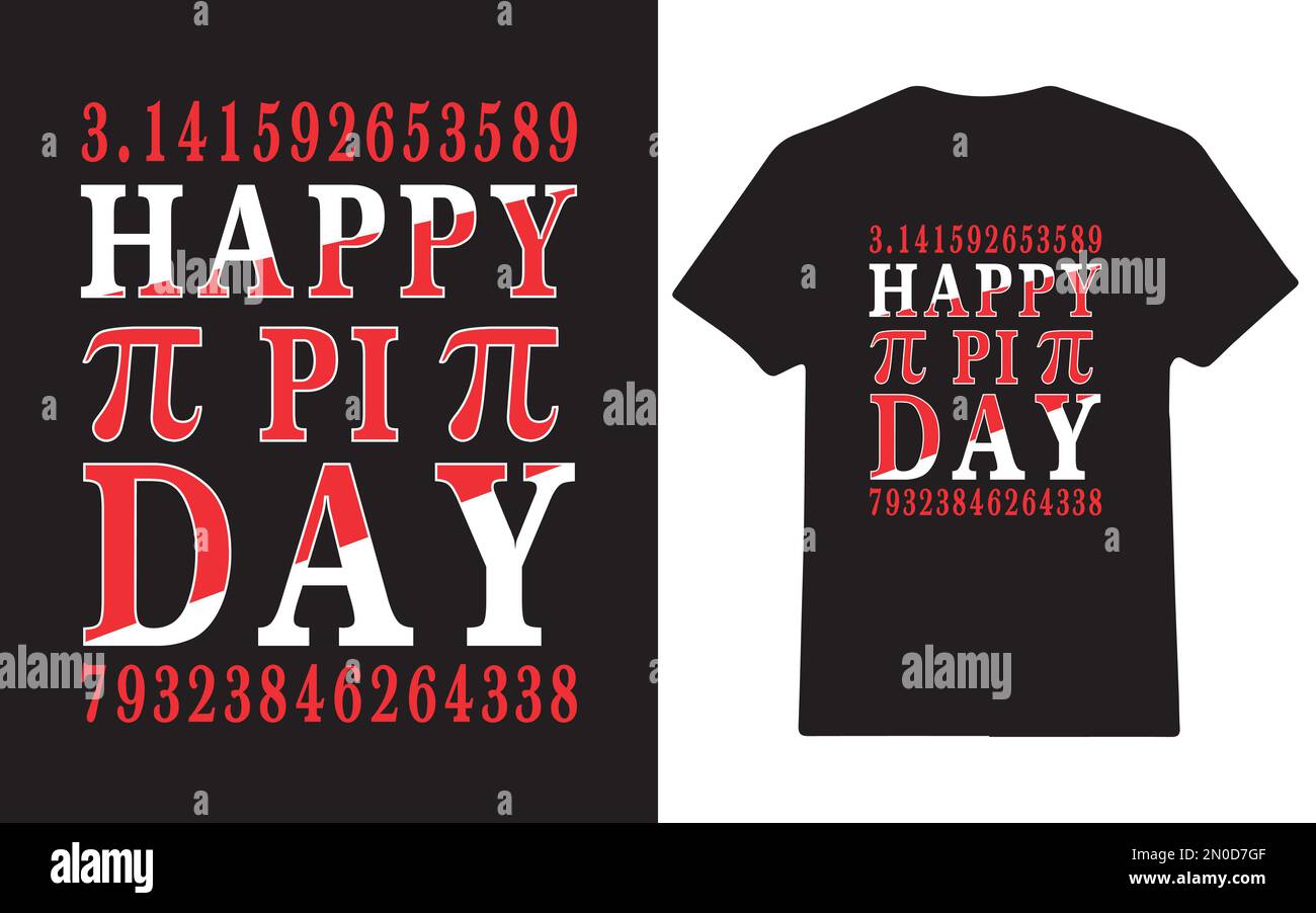 Happy pi day t-shirt design vector Stock Vector Image & Art - Alamy