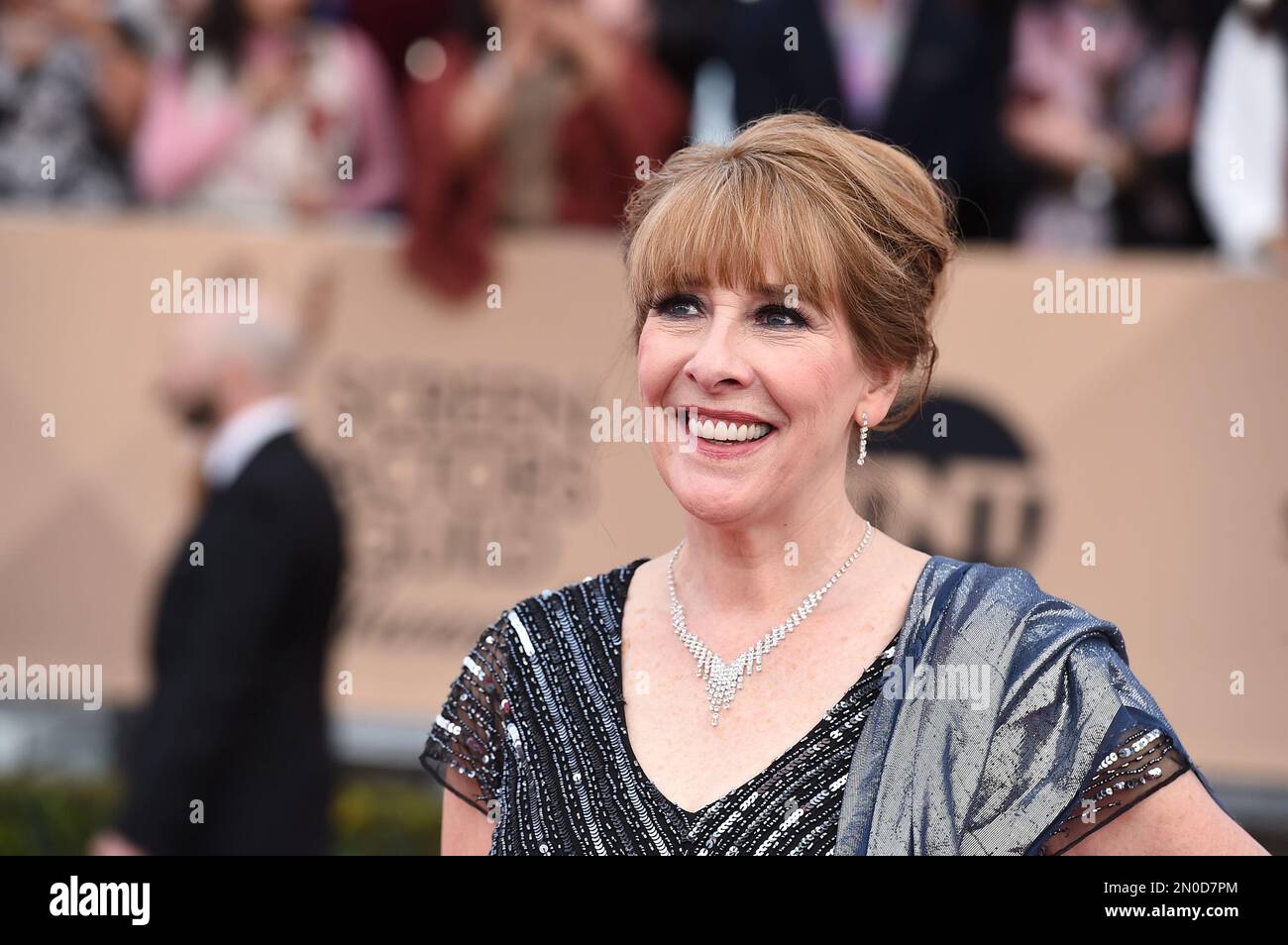 Phyllis Logan arrives at the 22nd annual Screen Actors Guild Awards at ...