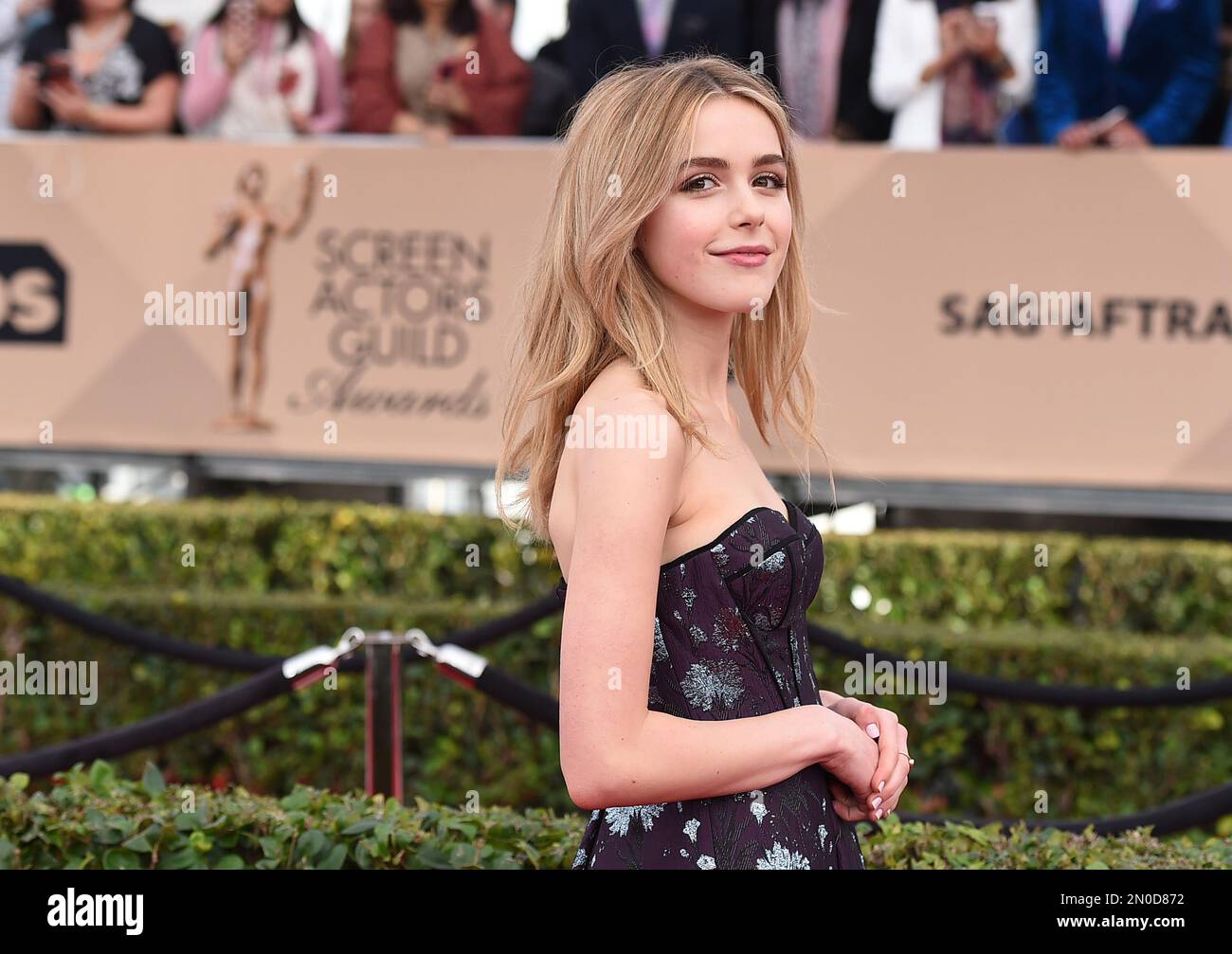 Kiernan Shipka arrives at the 22nd annual Screen Actors Guild Awards at ...