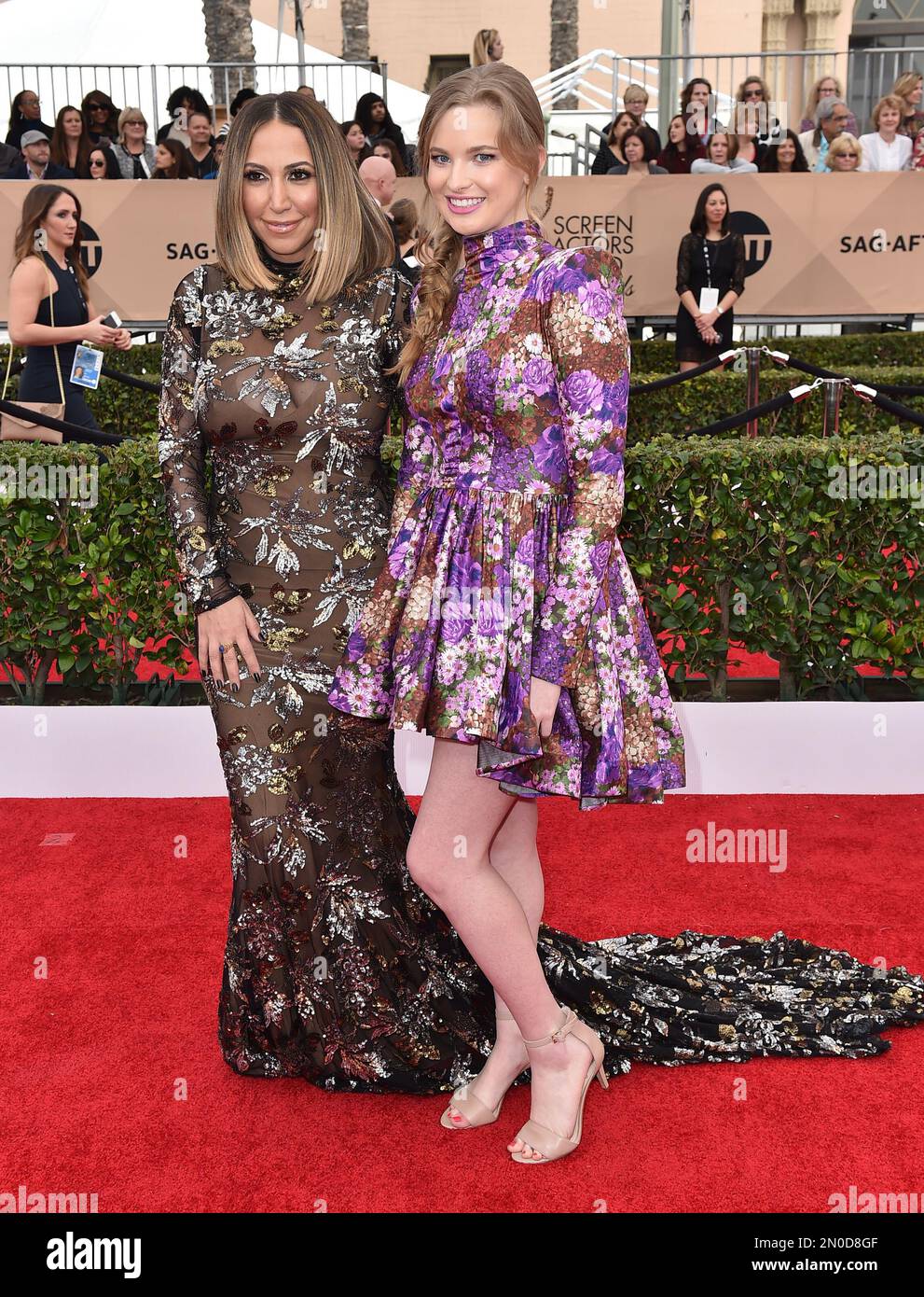 Diana Madison, left, and Kylie Hart arrive at the 22nd annual Screen ...