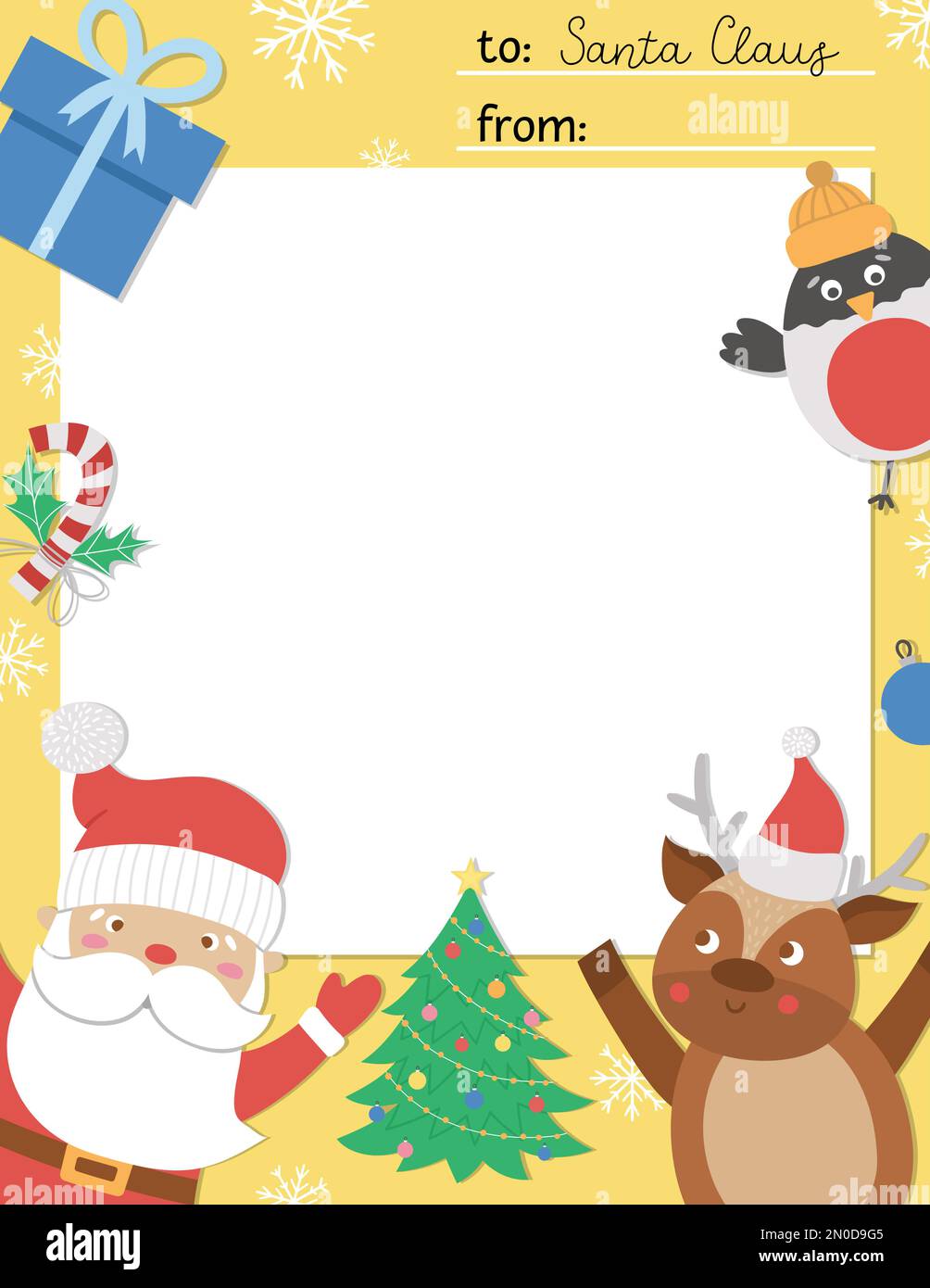 Holiday Letter Borders