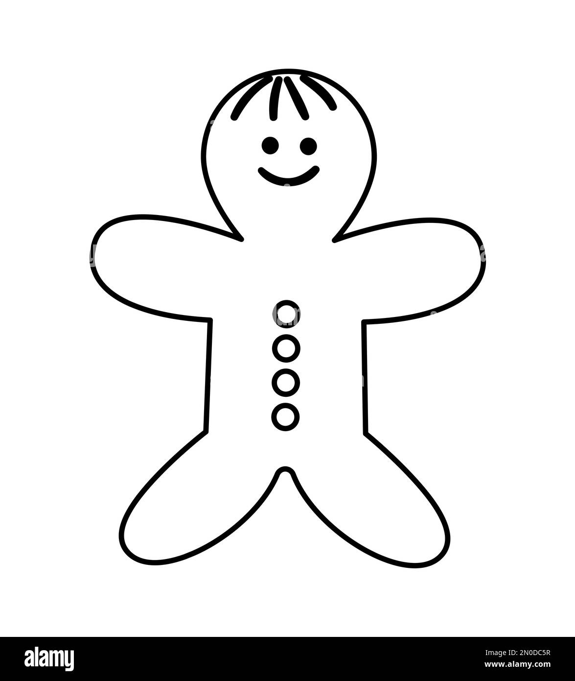 Gingerbread man clipart Black and White Stock Photos & Images - Alamy