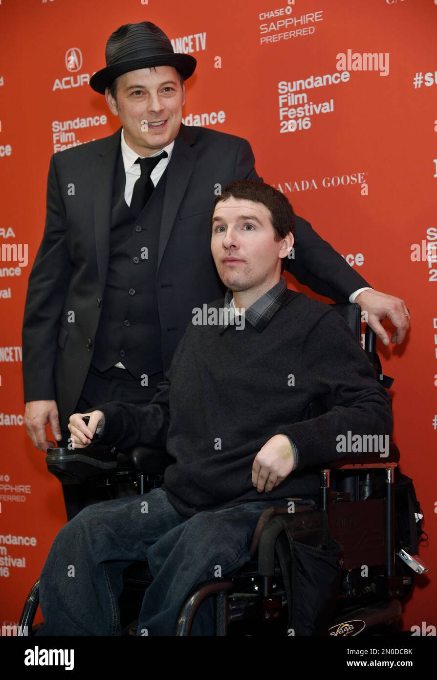 Jonathan Evison, left, writer of "The Revised Fundamentals of Caring: A ...