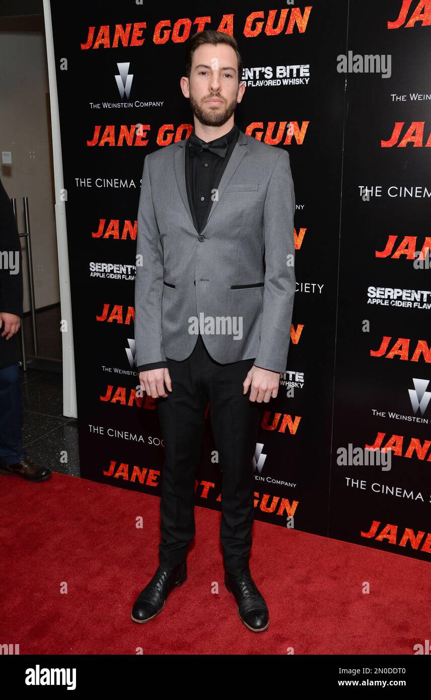 Actor Sam Quinn attends the premiere of "Jane Got A Gun" at The Museum ...