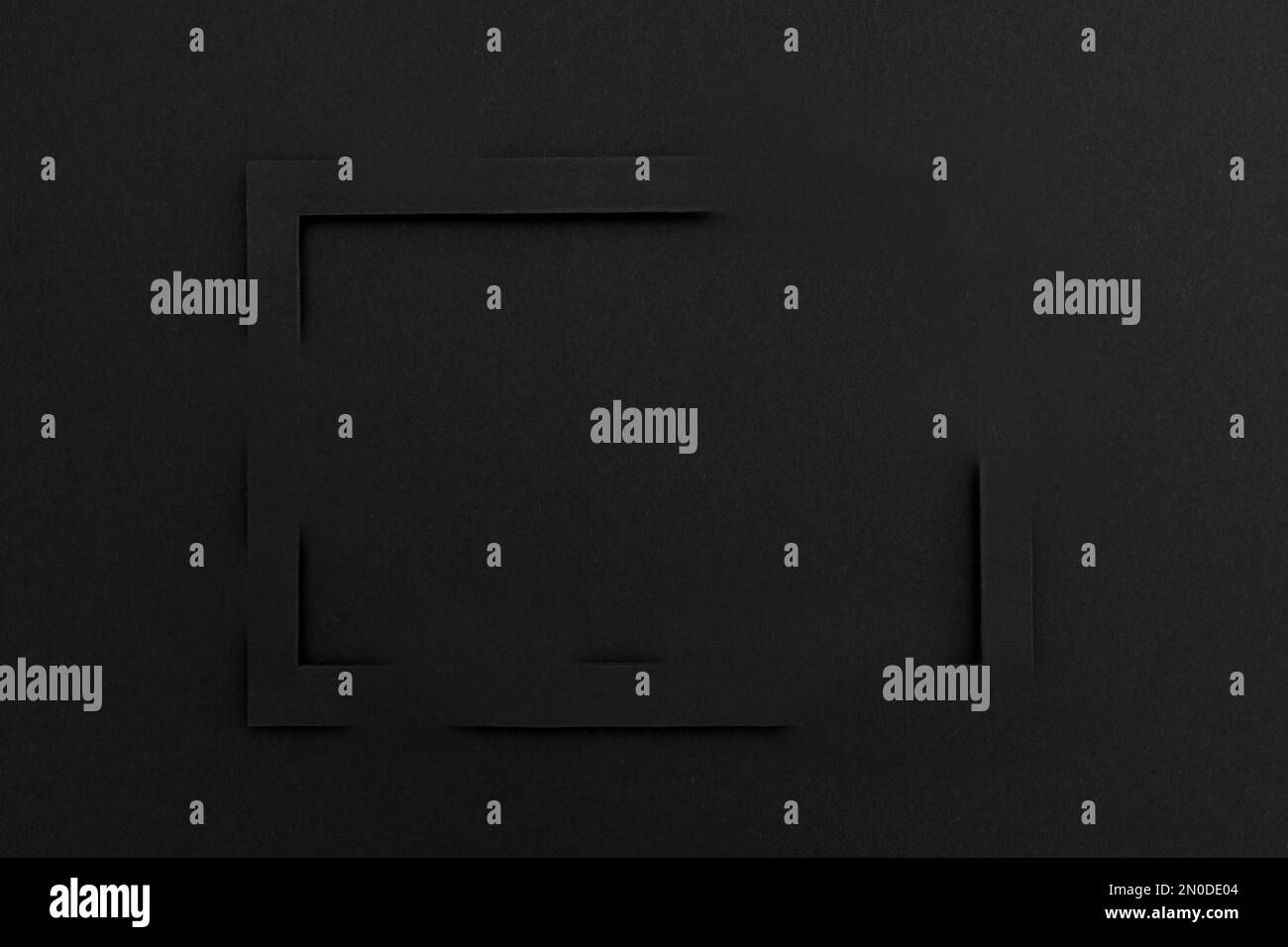 Black fading, disappearing frame on black background Stock Photo - Alamy